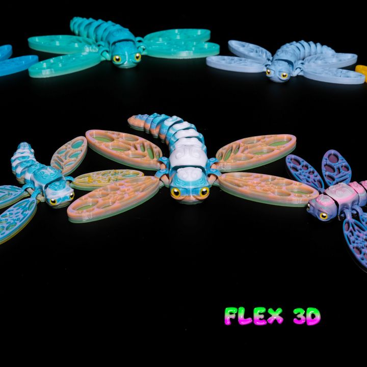 3D Printable Flex 3D Dragonfly by Flex 3D